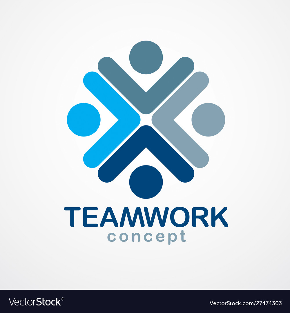 Teamwork and friendship concept created Royalty Free Vector