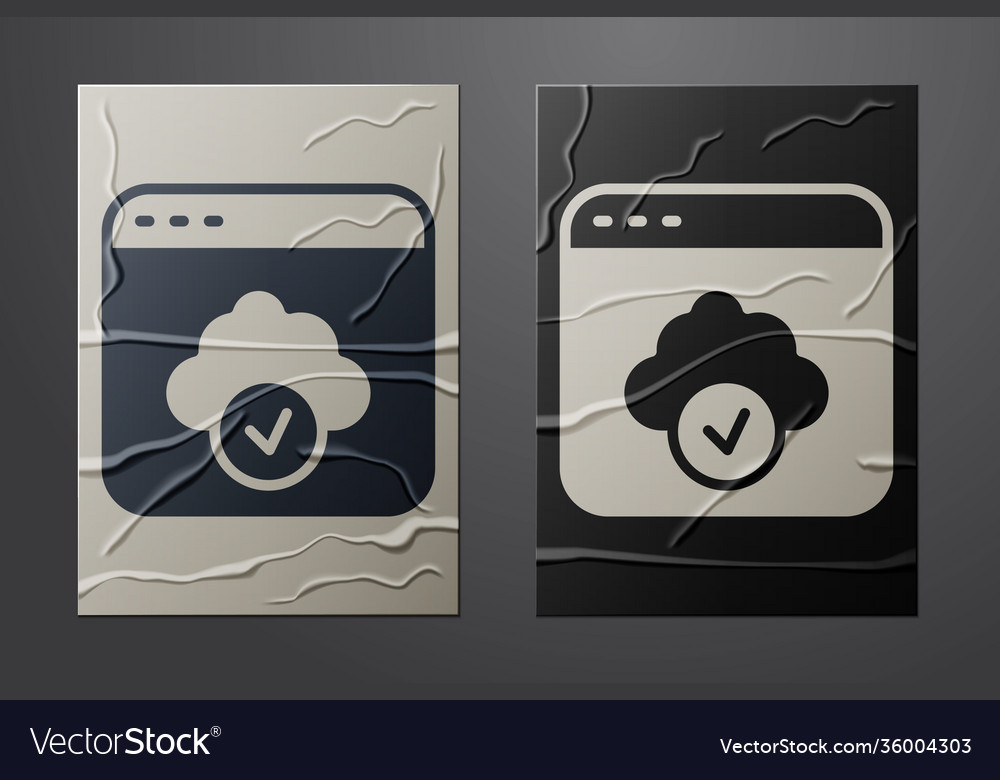 White cloud technology data transfer and storage Vector Image