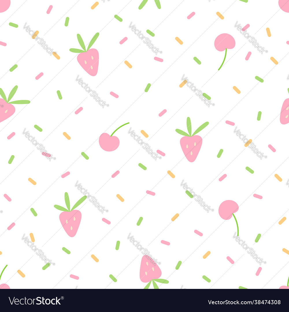 Berry seamless pattern Royalty Free Vector Image