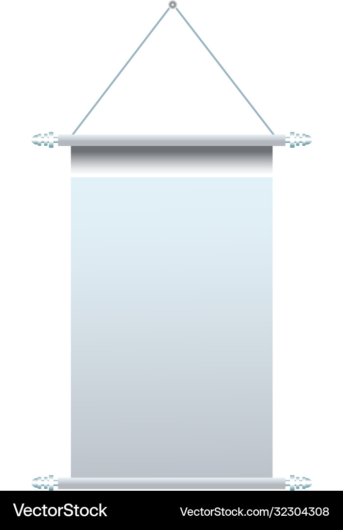 Commercial banner hanging isolated icon Royalty Free Vector