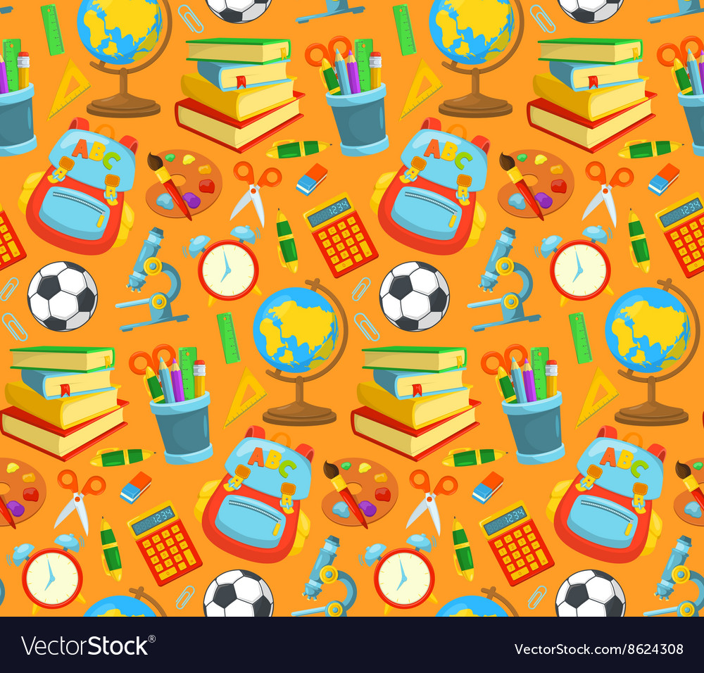 Different school objects Royalty Free Vector Image