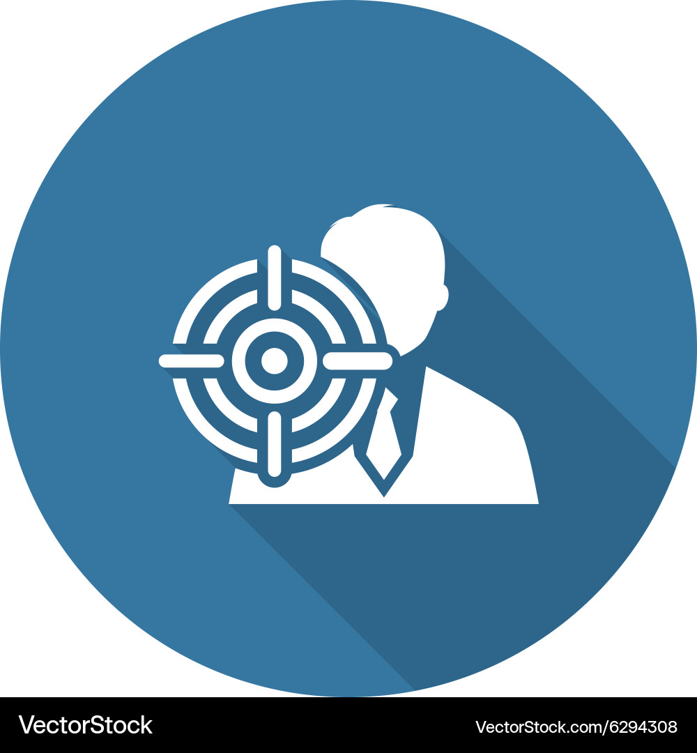 Headhunting icon business concept flat design Vector Image