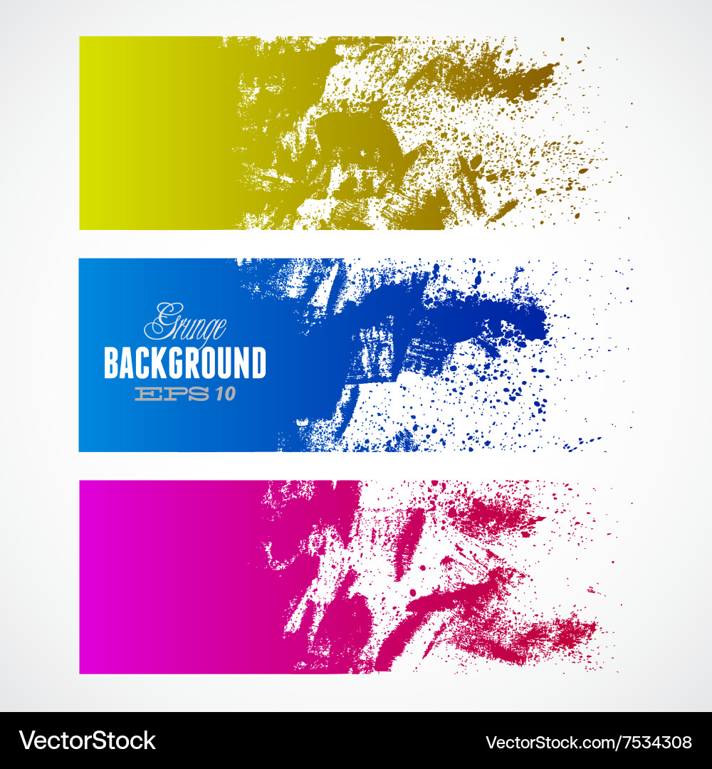 Set of grunge banners Royalty Free Vector Image