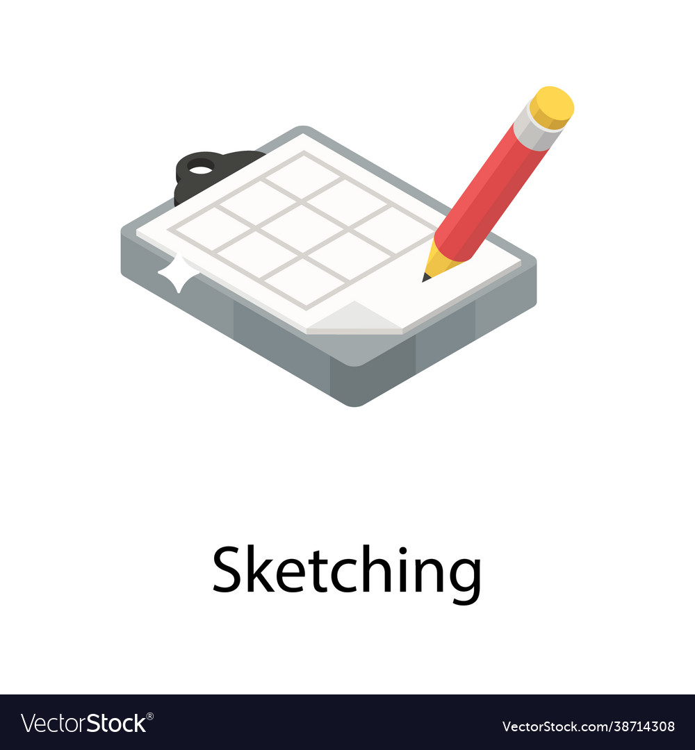 Sketching Royalty Free Vector Image - VectorStock