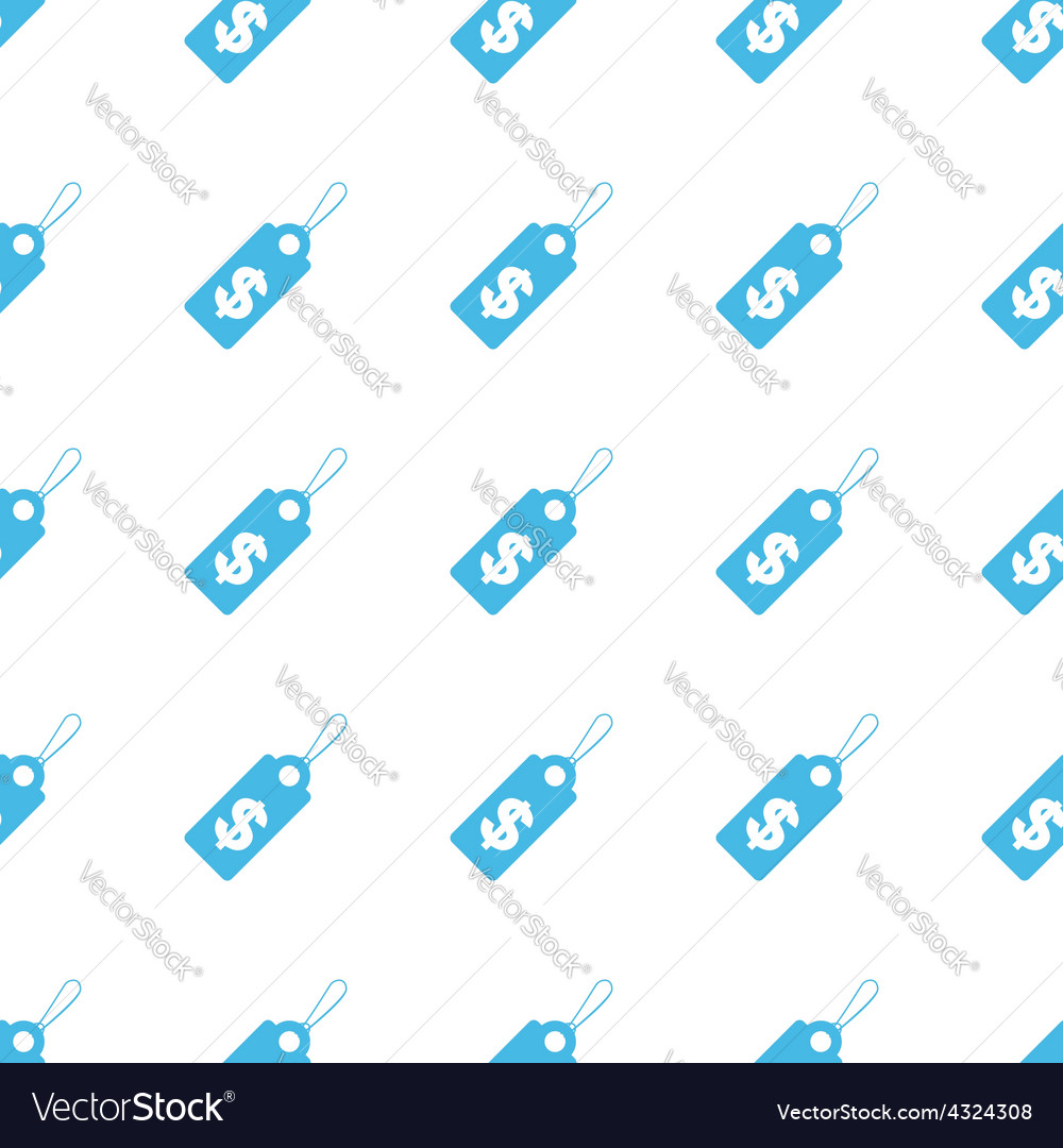 Unique dollar tag seamless pattern Royalty Free Vector Image