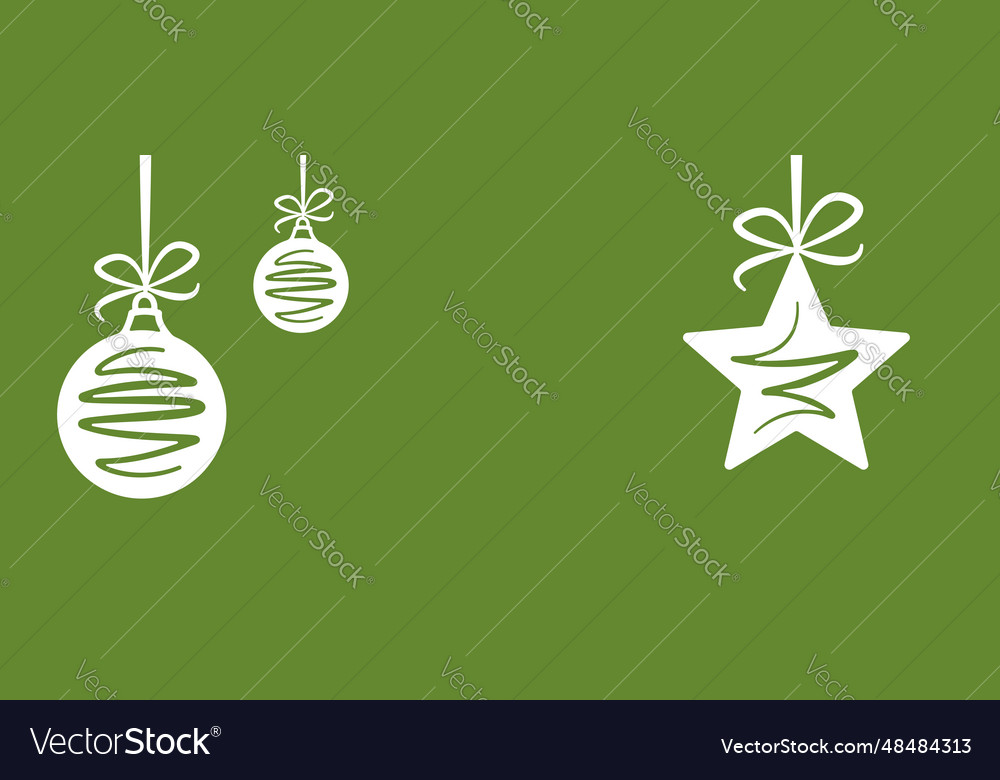 Christmas Banner Template Royalty Free Vector Image
