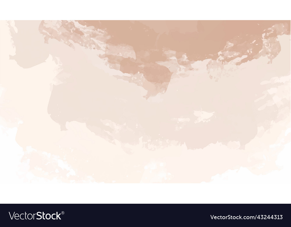 Earth tone watercolor background for your design Vector Image