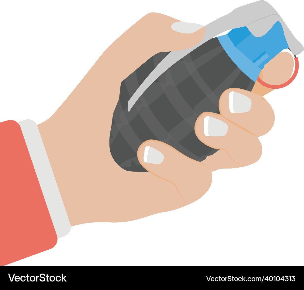 Hand grenade Royalty Free Vector Image - VectorStock