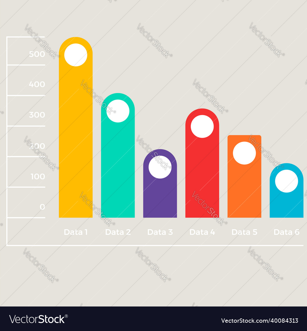 Infographic element flat design Royalty Free Vector Image