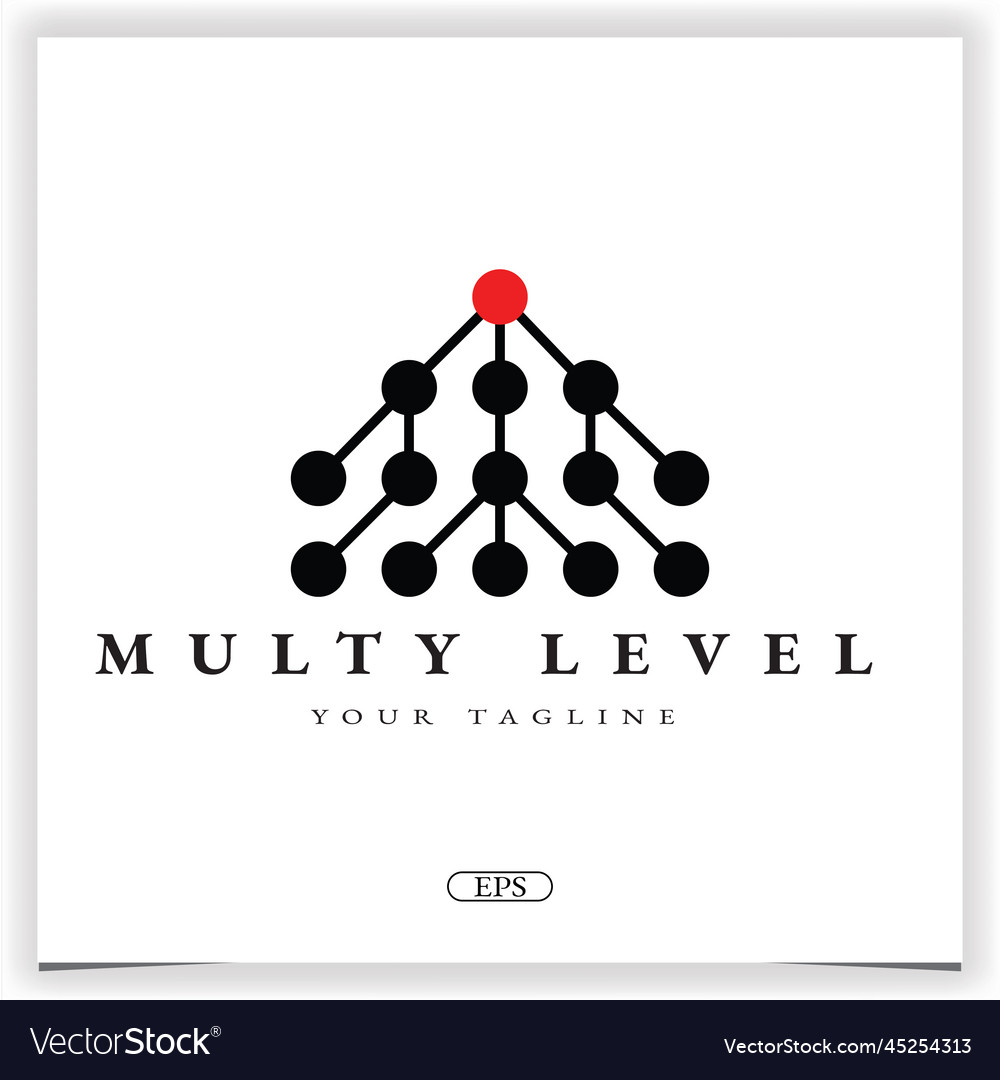 Multy level logo premium elegant template eps 10 Vector Image