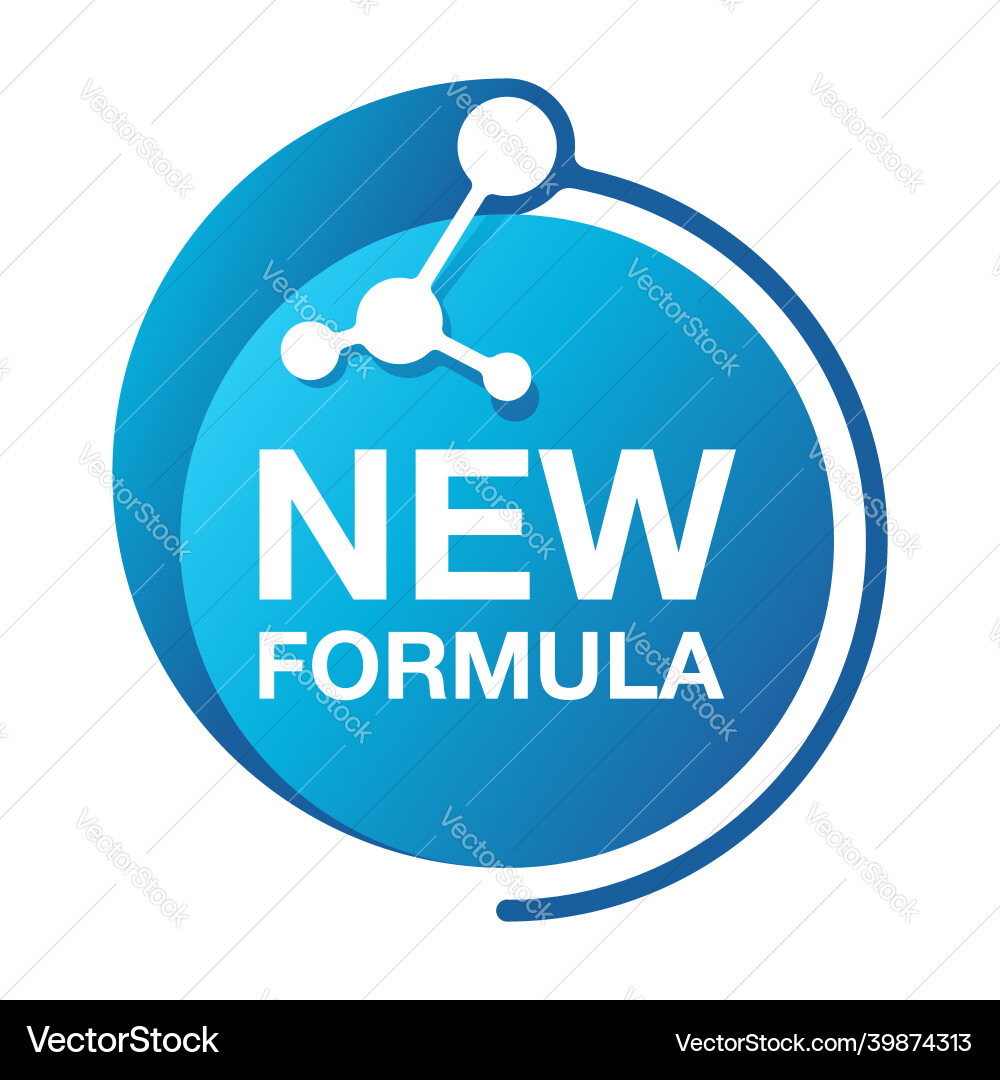 New formula icon for conformity of standards Vector Image