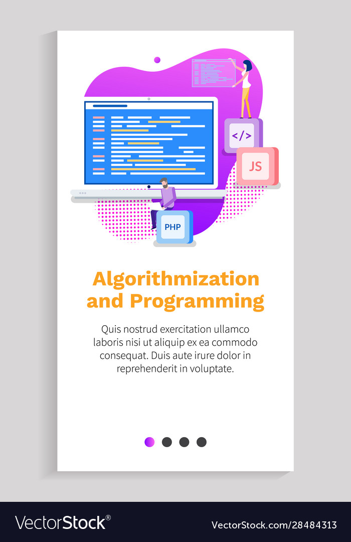 Programming innovation scripts and laptop Vector Image