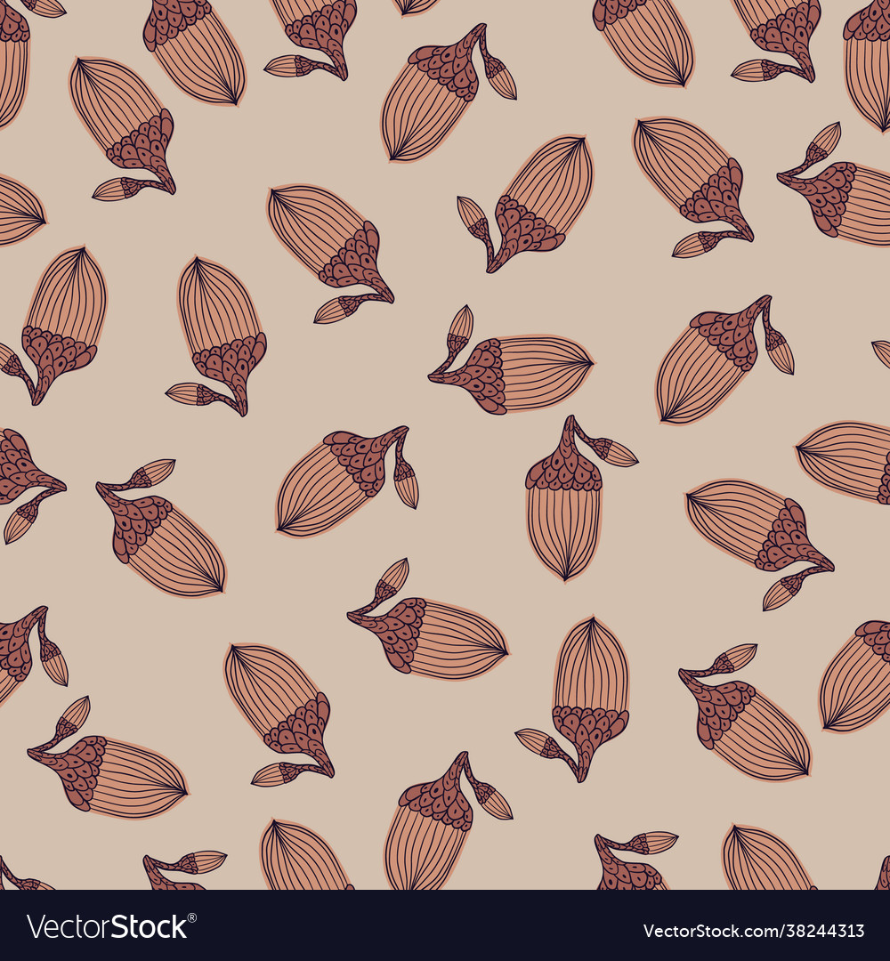 Random seamless hand drawn pattern with doodle Vector Image