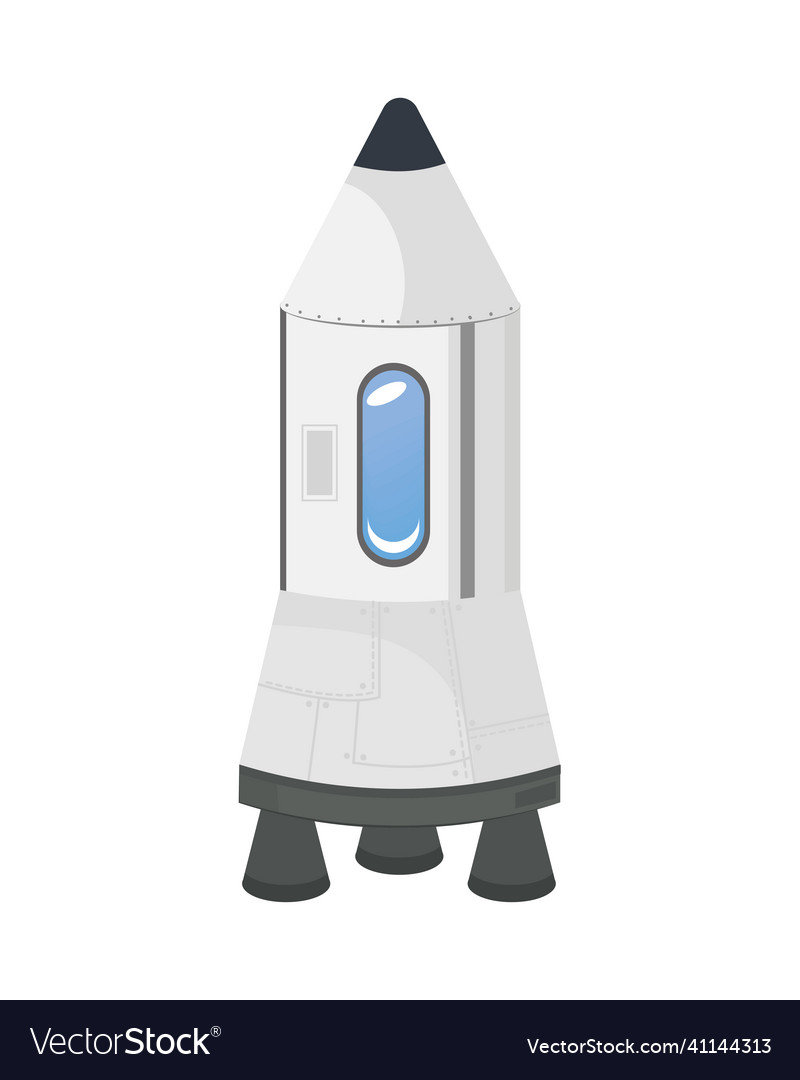 Spaceship explore space Royalty Free Vector Image