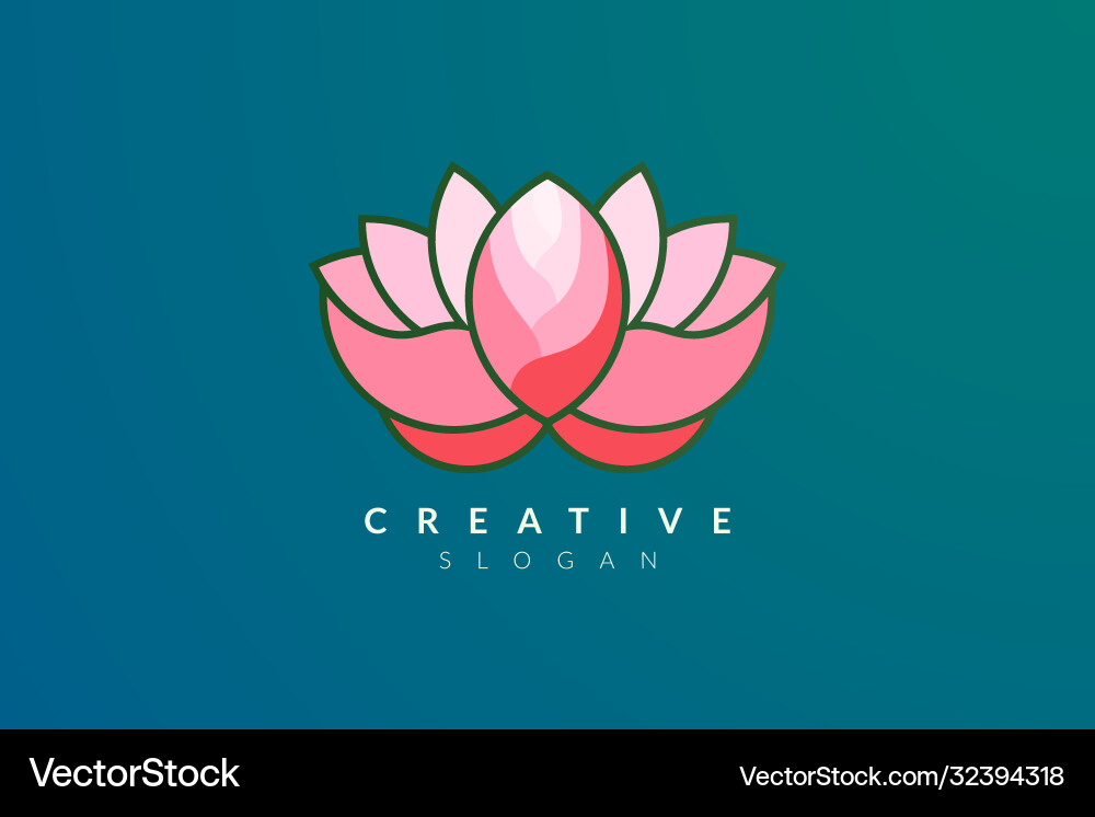 Design abstract flower and leaf logo for spa Vector Image
