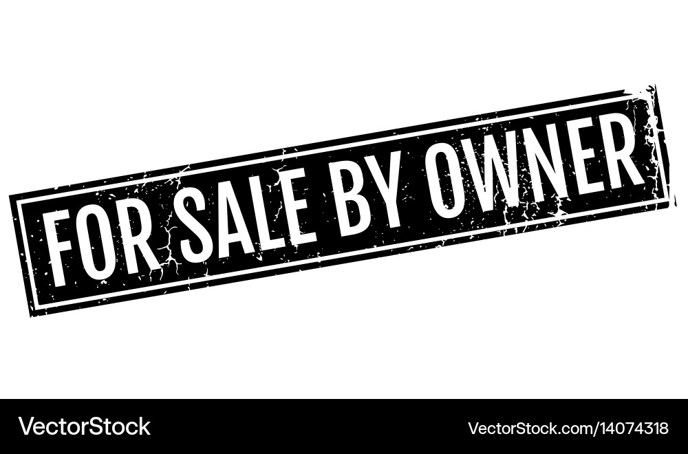For sale owner rubber stamp Royalty Free Vector Image