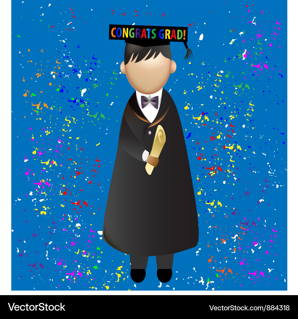 Graduation celebration Royalty Free Vector Image