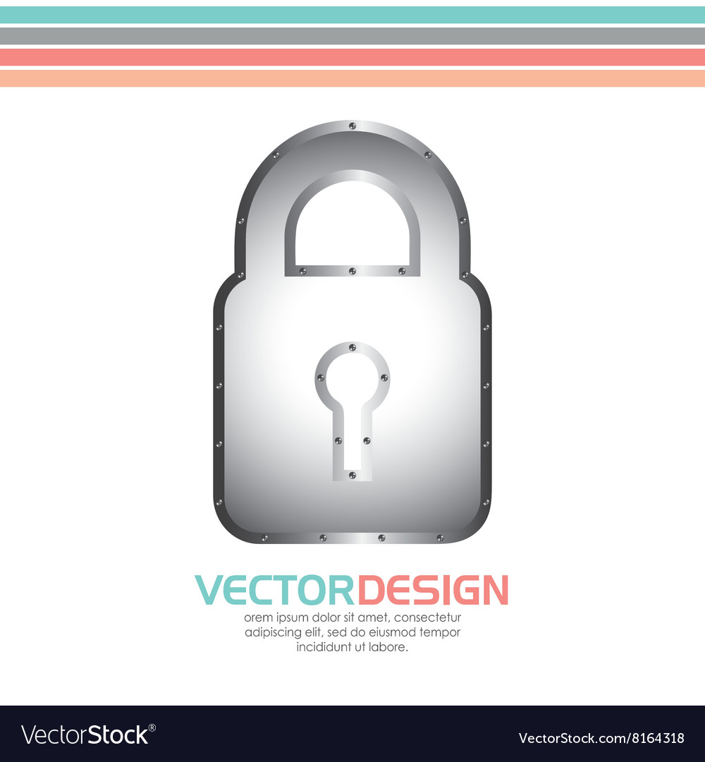 Security system design Royalty Free Vector Image