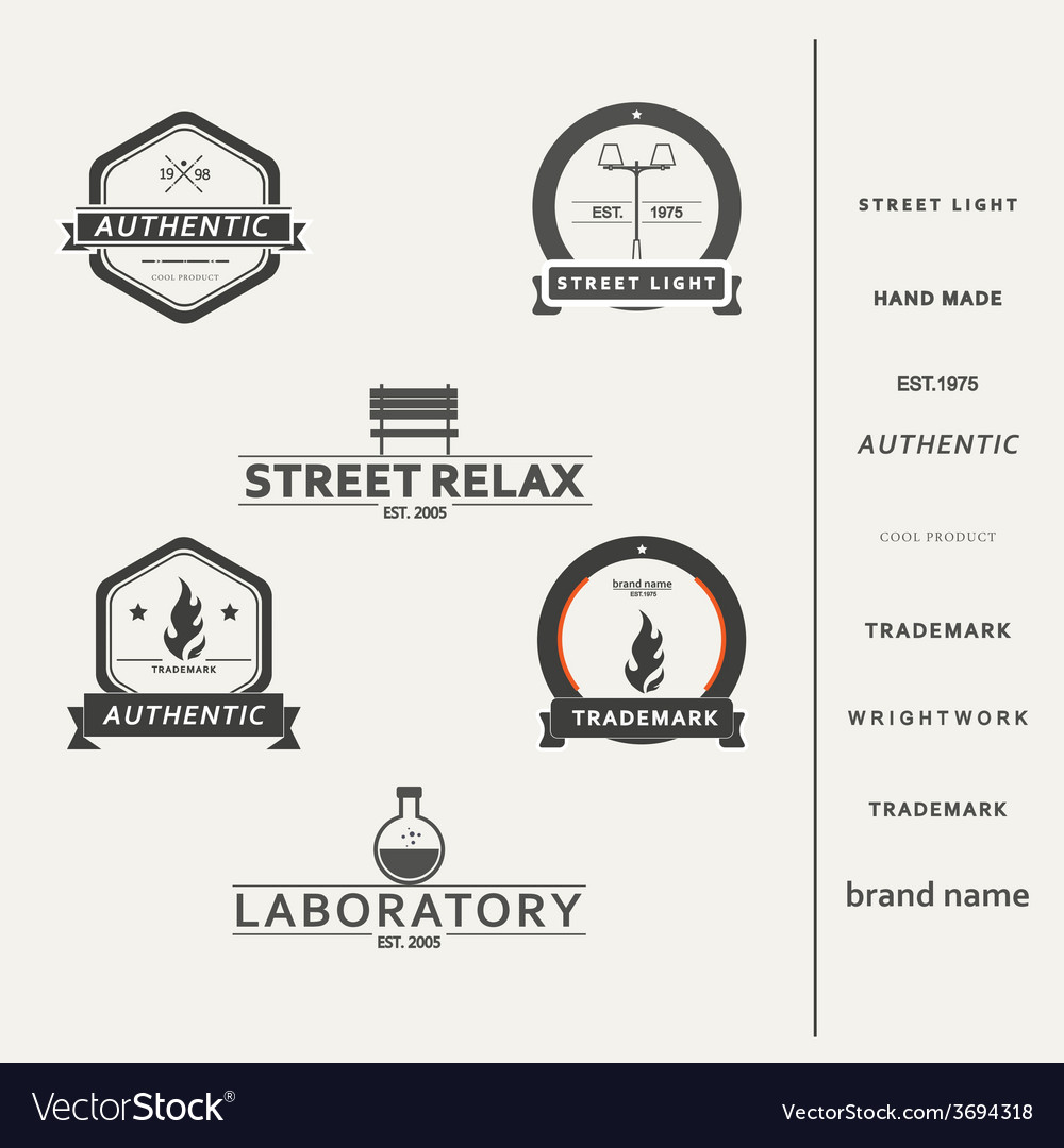 Set of simple elements for design Royalty Free Vector Image