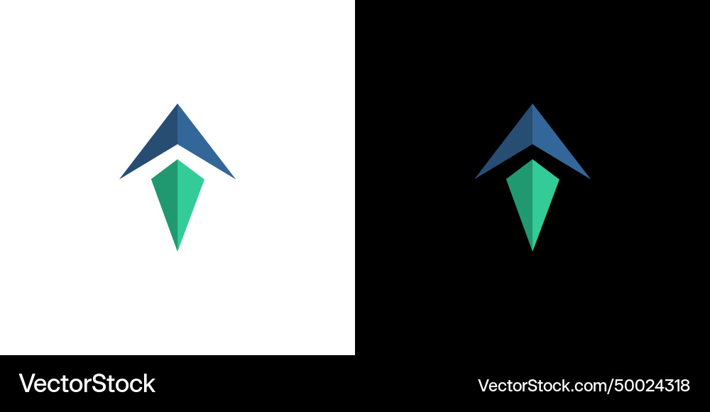 Unique and modern up logo design 14 Royalty Free Vector