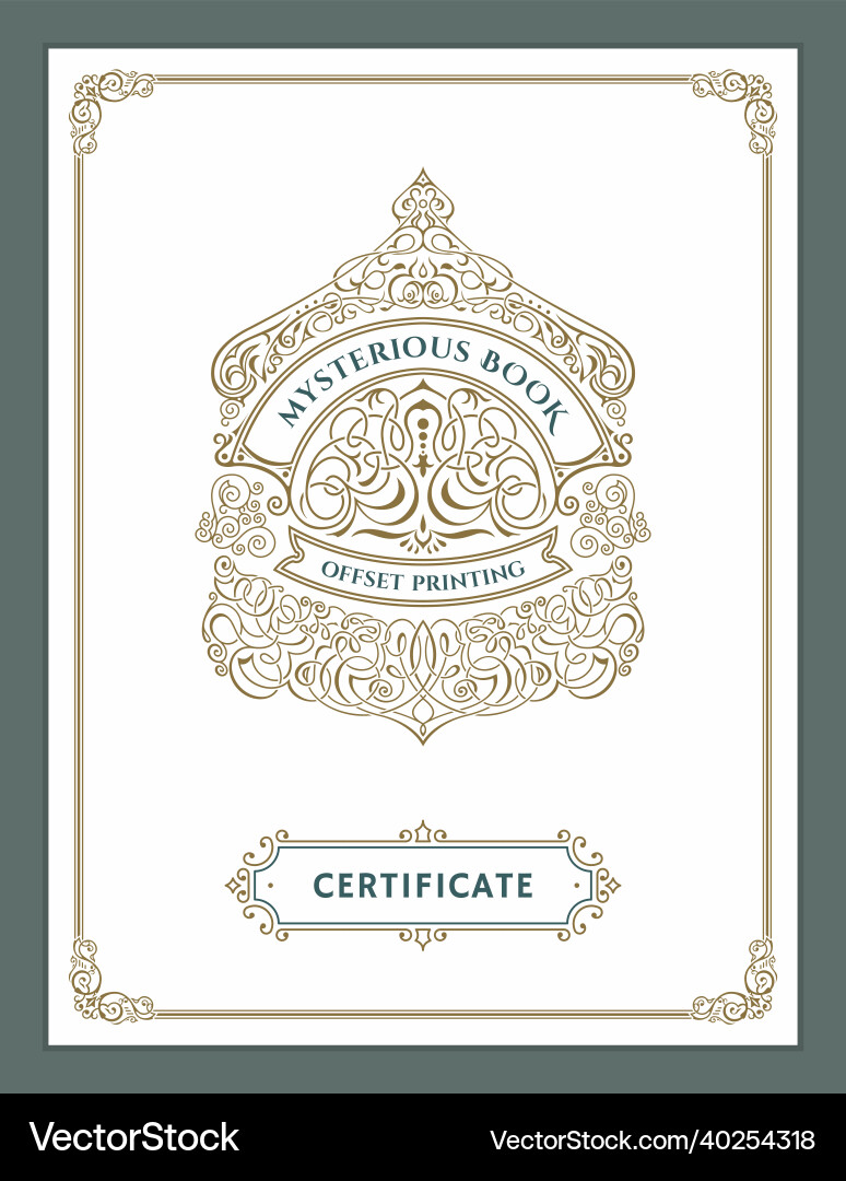 Vintage restaurant or cafe menu cover template Vector Image