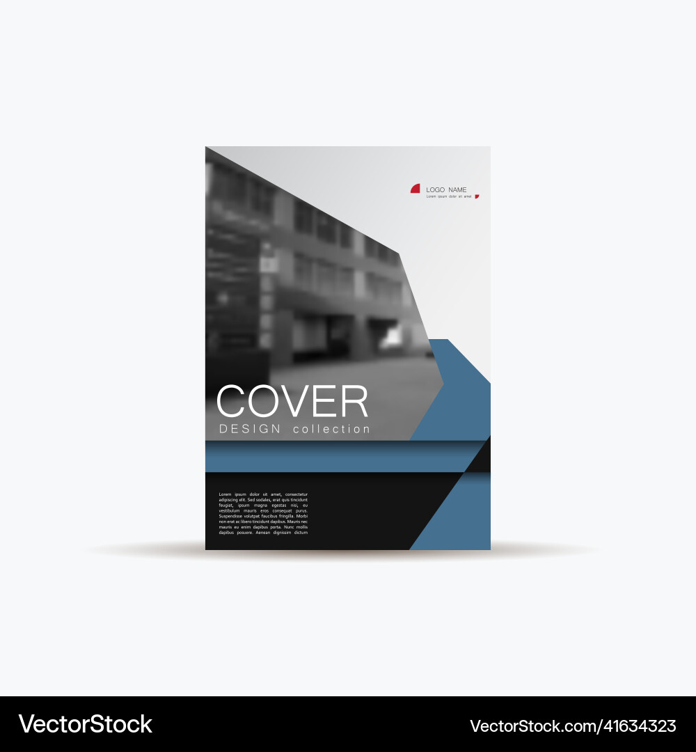 Brochure city design template cover Royalty Free Vector