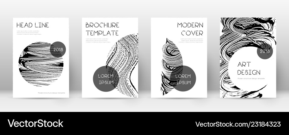 Cover page design template trendy brochure layout Vector Image