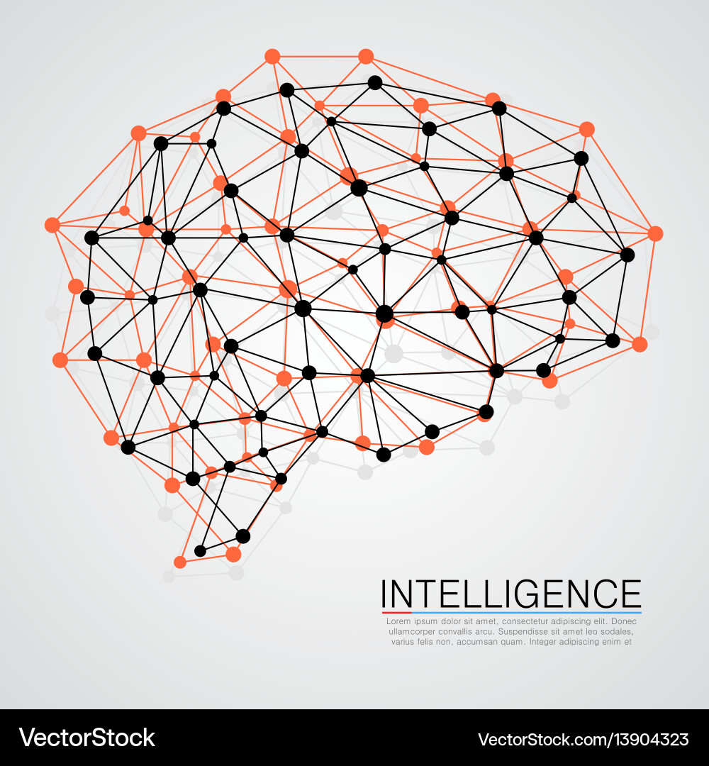 Creative concept of the human brain Royalty Free Vector