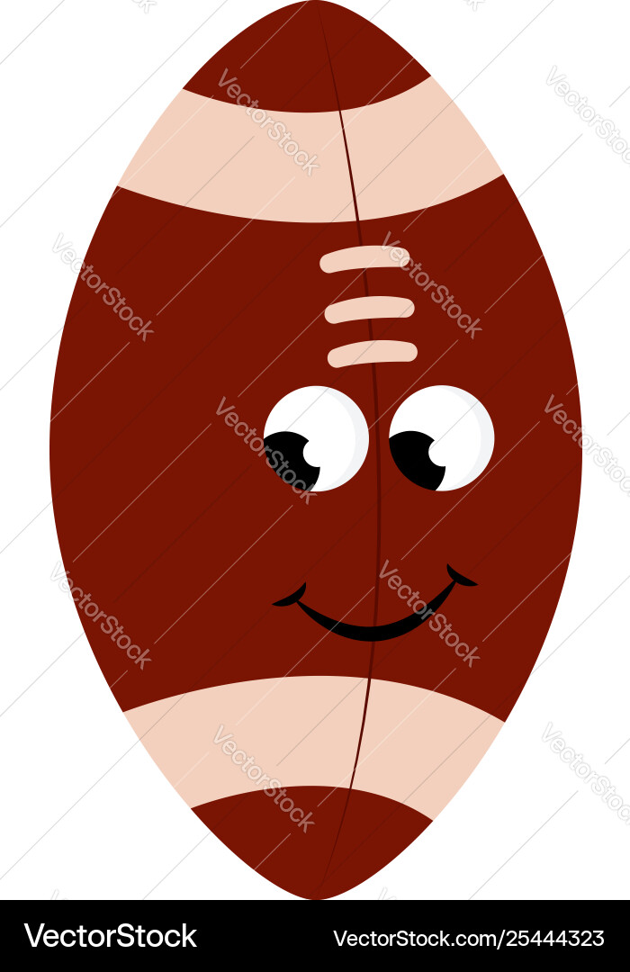 Rugby ball or color Royalty Free Vector Image - VectorStock