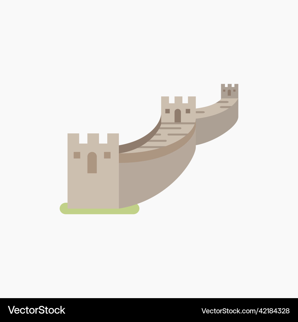 Great Wall Of China Vector