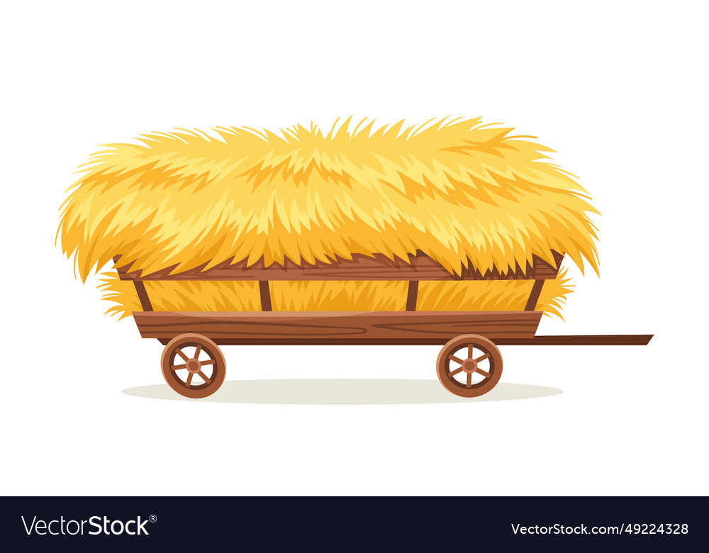 Haystack yellow concept Royalty Free Vector Image