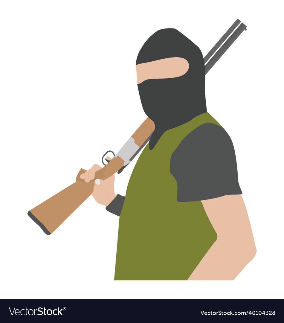 Terrorist Royalty Free Vector Image - VectorStock