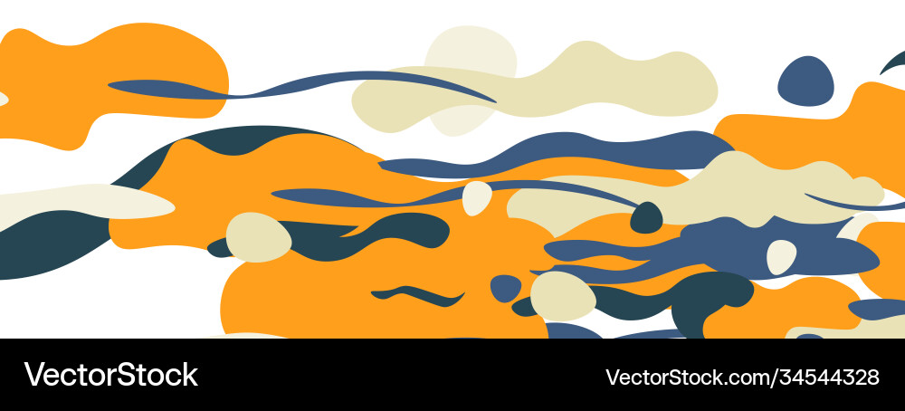 Trendy liquid style shapes abstract design Vector Image
