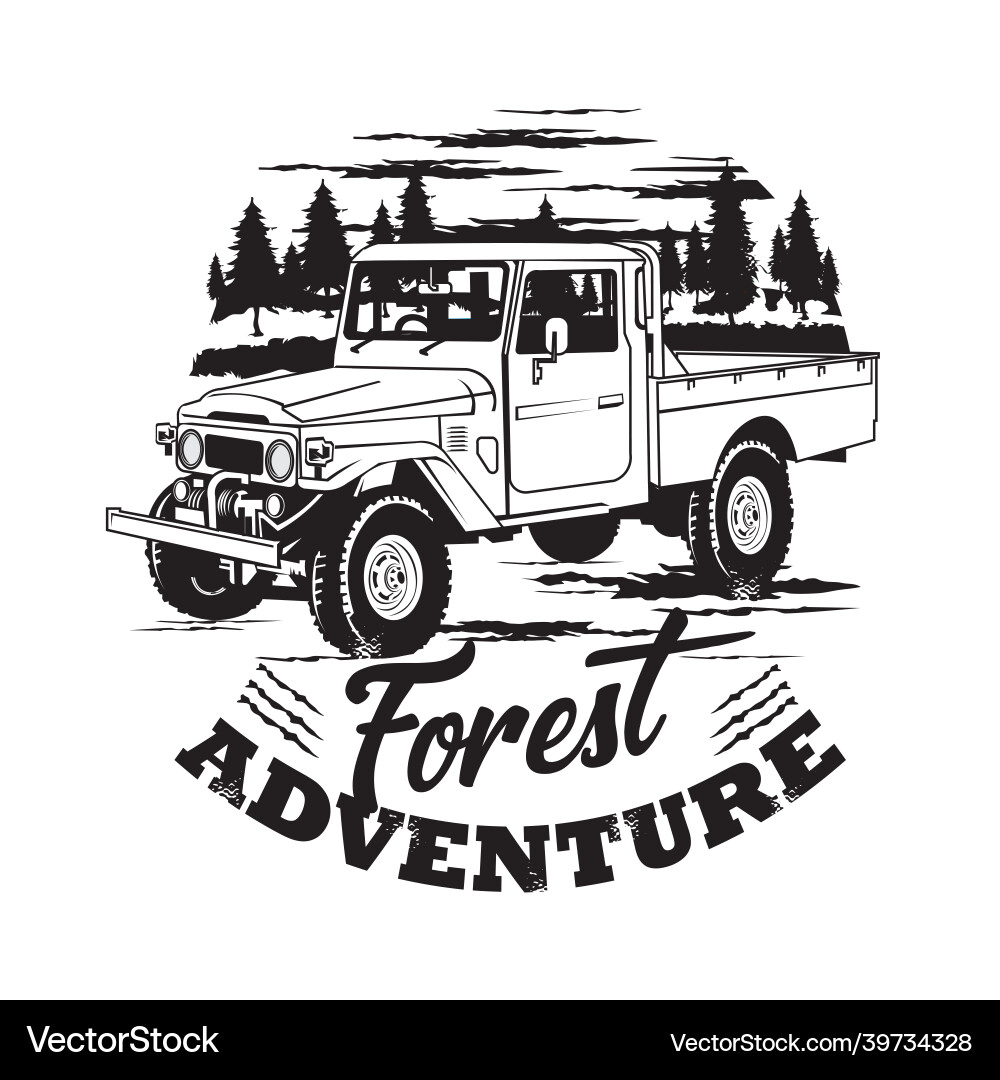 Vacation adventure vehicle design Royalty Free Vector Image
