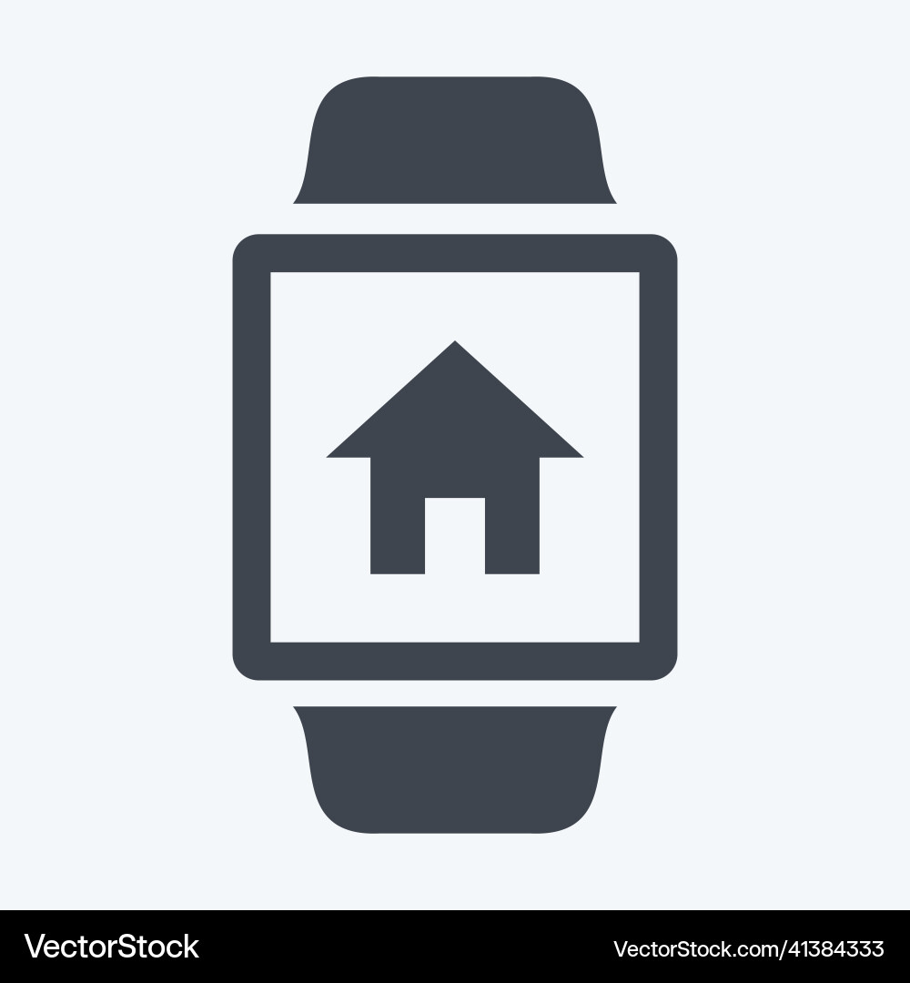 Home screen icon in trendy glyph style isolated Vector Image