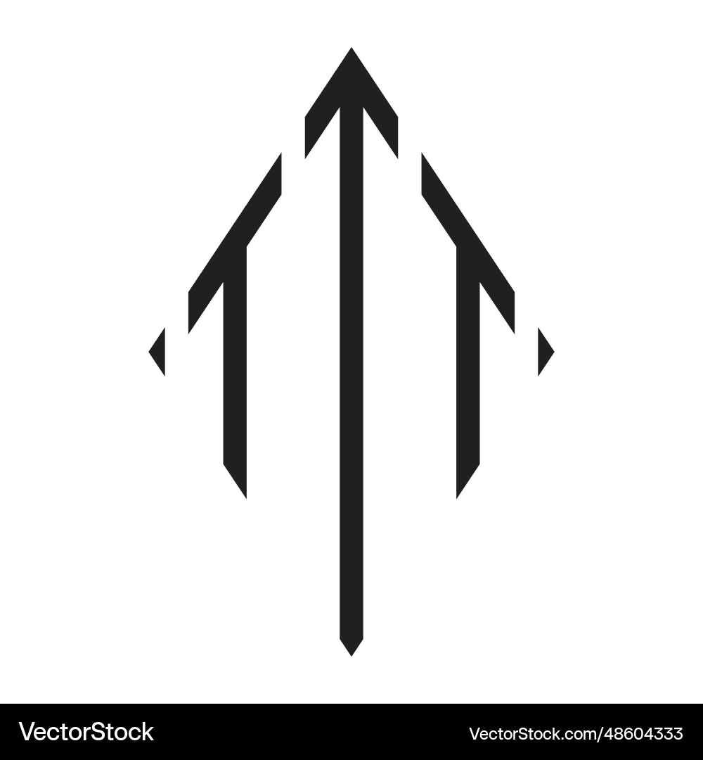 Logo t condensed rhombus monogram 3 letters Vector Image