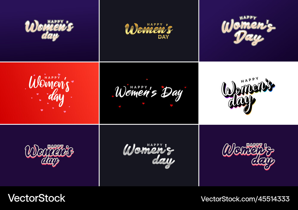 March 8th background with international womens Vector Image