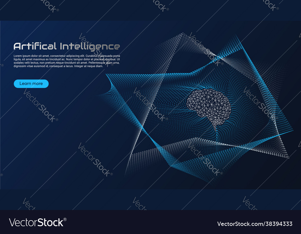 Rtificial intelligence high technologies Vector Image