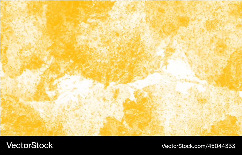 Yellow watercolor background for your design Vector Image