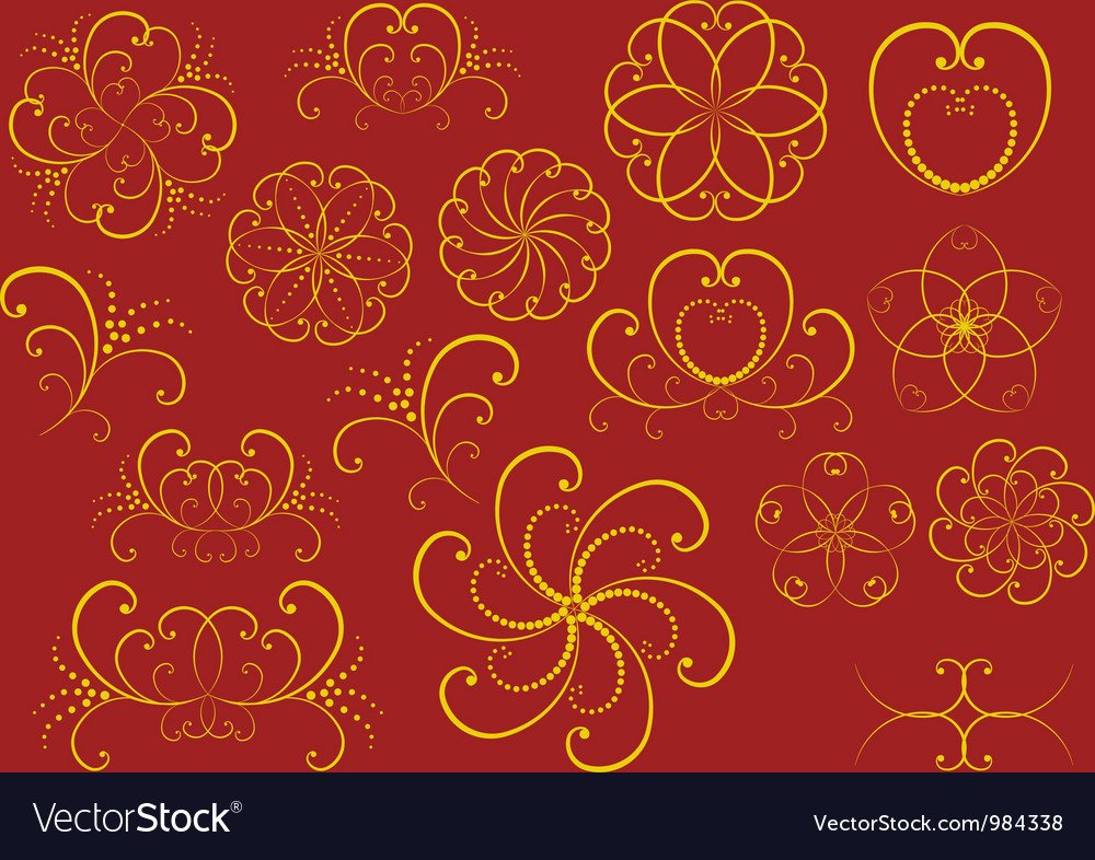 Page design elements Royalty Free Vector Image