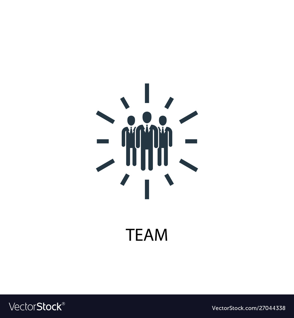 Team icon simple element Royalty Free Vector Image