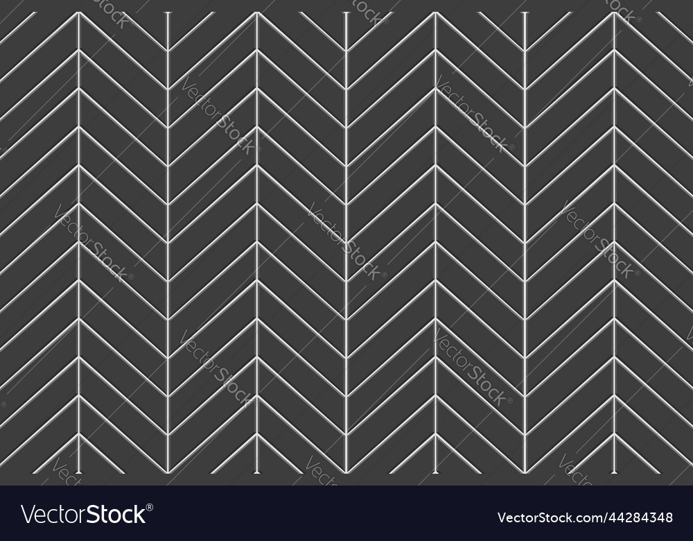 Black chevron tile seamless pattern kitchen Vector Image