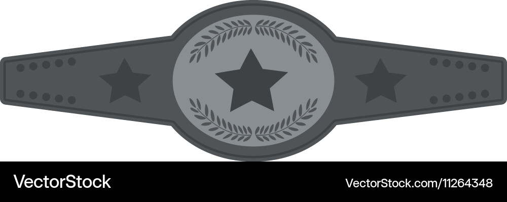 Boxing championship belt isolated icon Royalty Free Vector