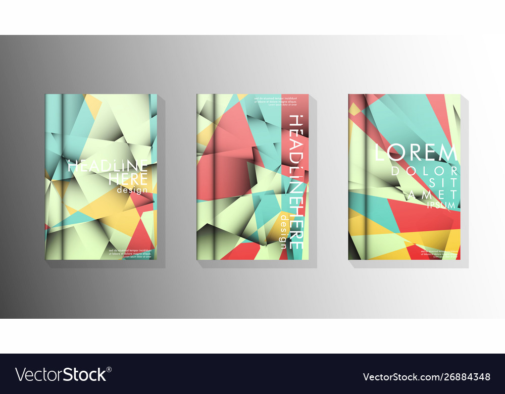 Gradient minimal geometric pattern design Vector Image