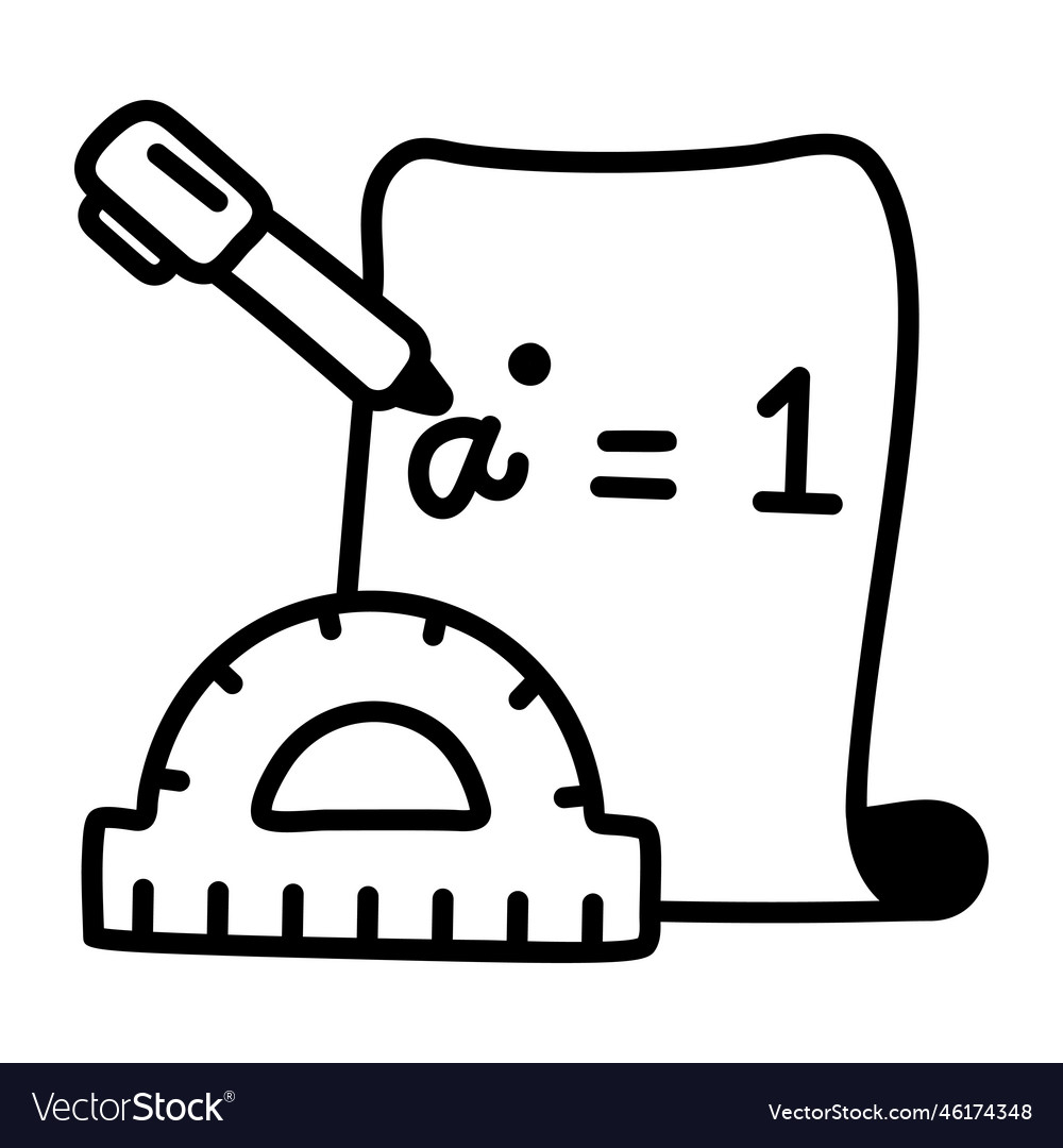Math exercise Royalty Free Vector Image - VectorStock