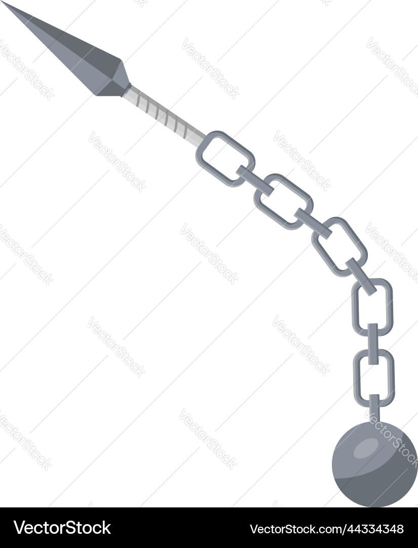 Ninja culture weapon on a white background Vector Image