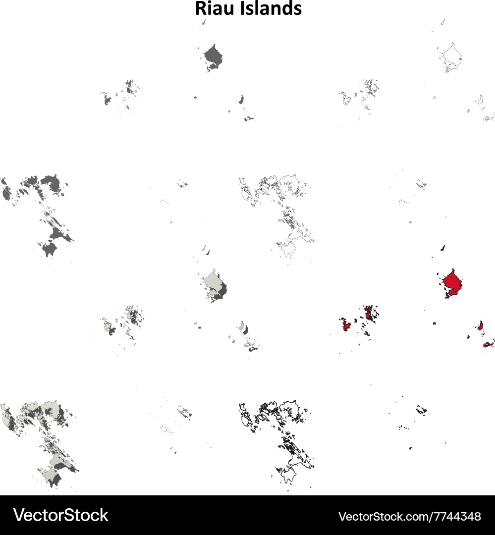Blank Islands Map