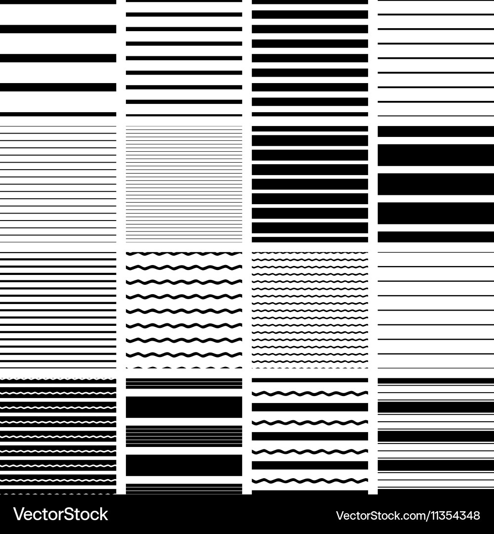 Set of seamless striped backgrounds Royalty Free Vector