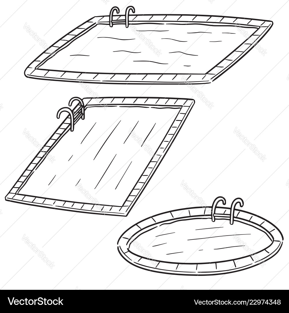 Set of swimming pool Royalty Free Vector Image