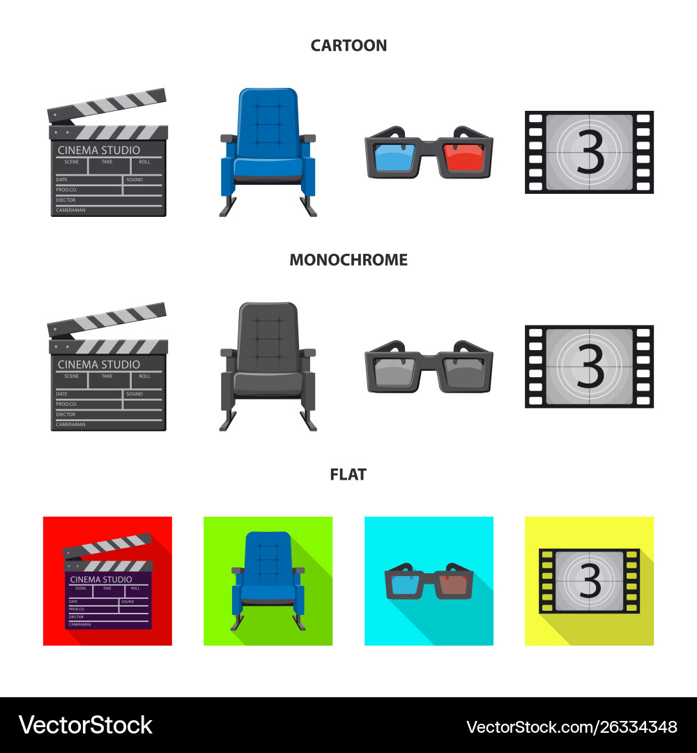 Television and filming sign Royalty Free Vector Image